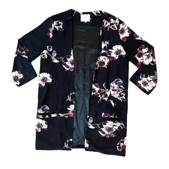 second female | Jackets & Coats | Secondfemale Openblack Floral Print ...